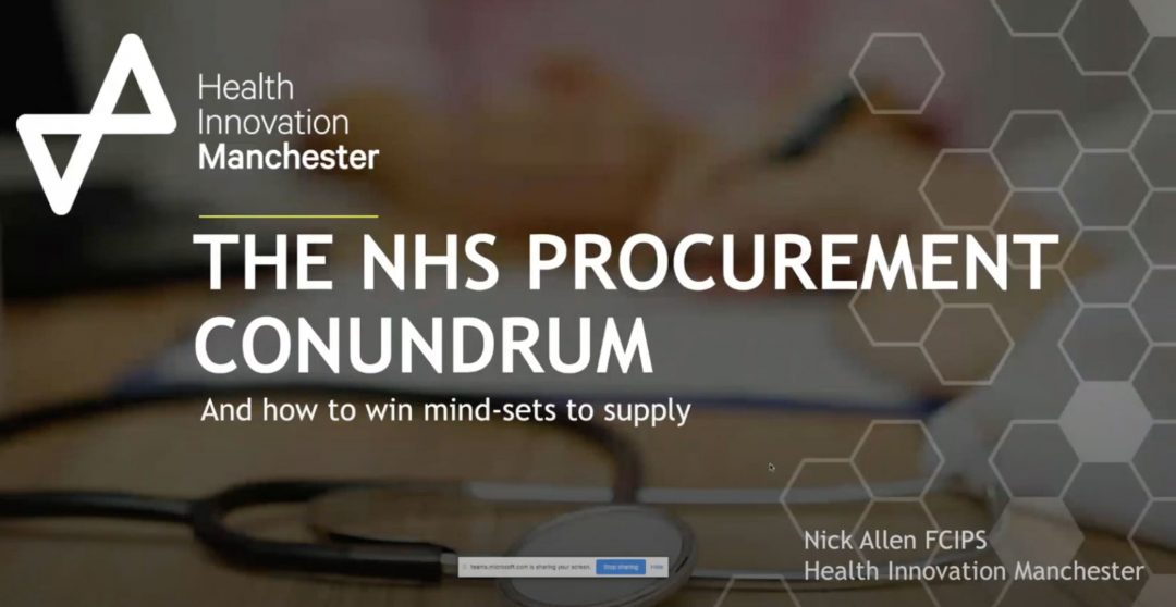 Translational research support in Manchester | The NHS procurement ...